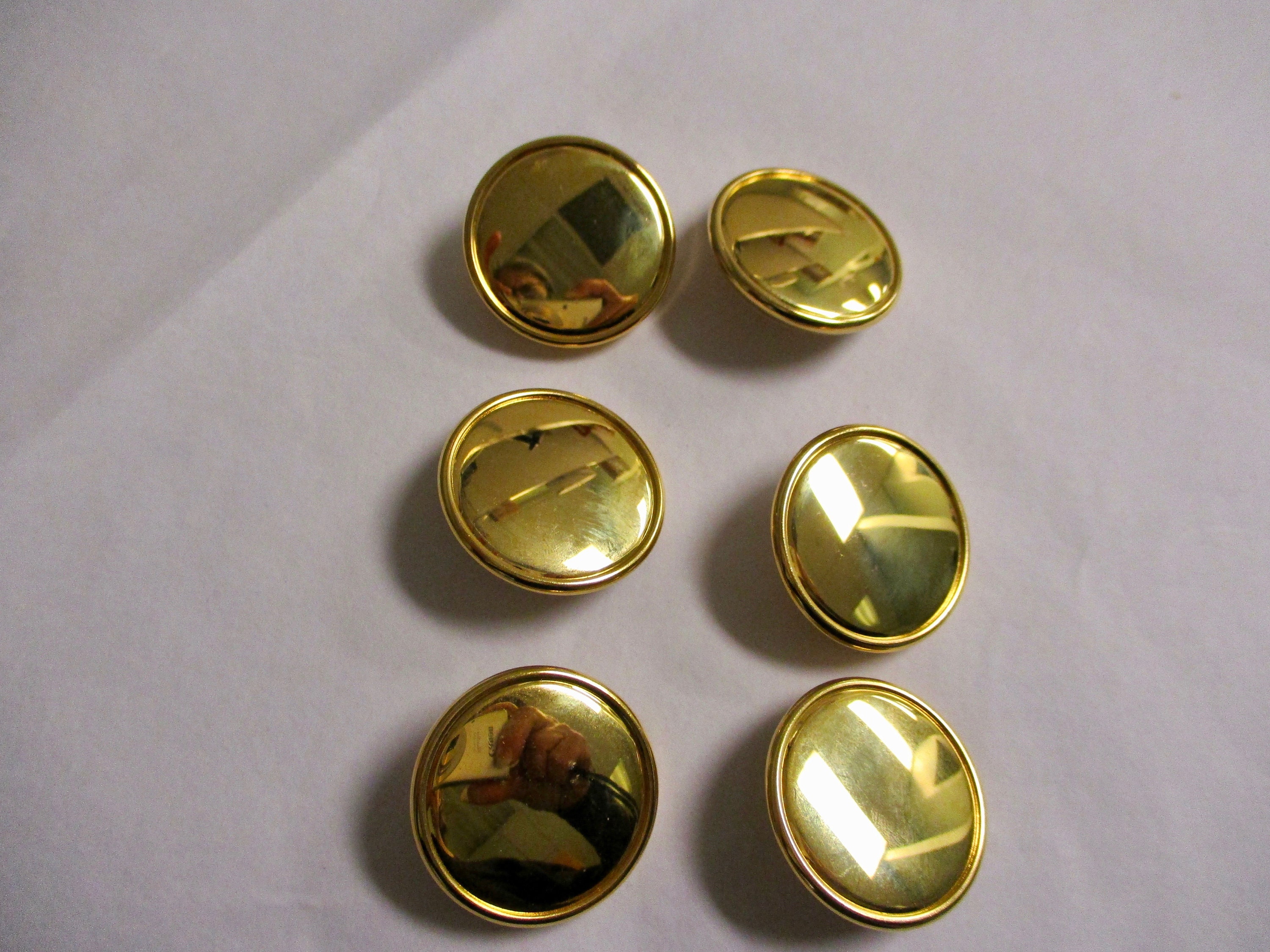 GOLD TONE BUTTONS Bright Mirror Finish Perfect for Hand Knit - Etsy UK