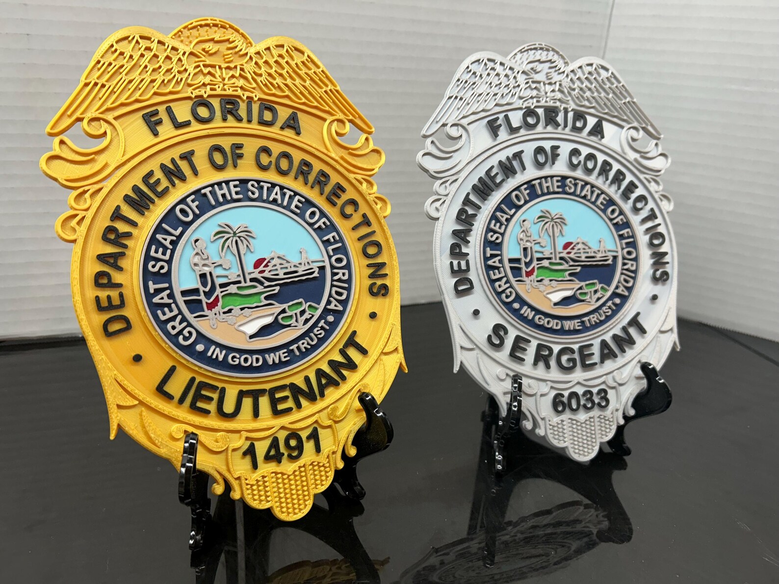 Florida DOC 3D Badge Plaque - Etsy
