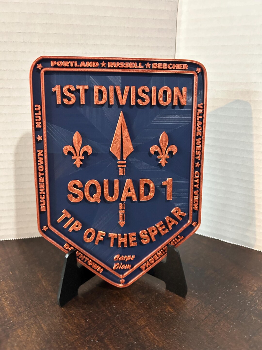 3D Printed LMPD 1st Division Patch Plaque - Etsy