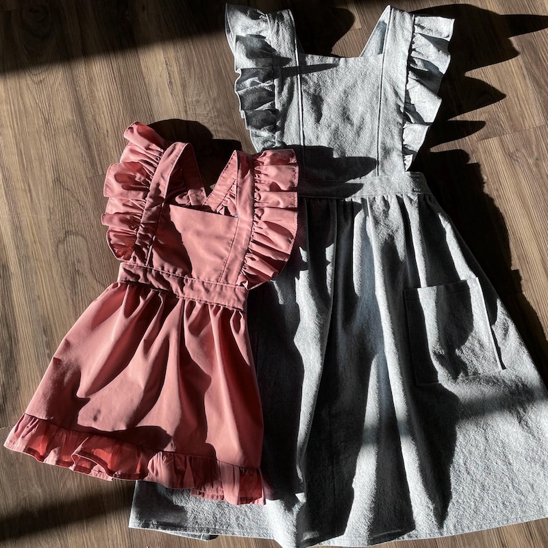 Girls Apron Dress - Etsy