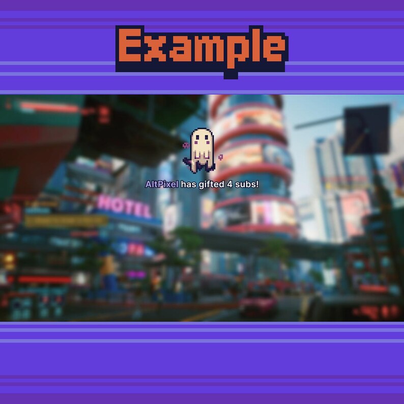 Twitch Alert Ghost Cute Animated Stream Alerts, Cozy Pixel Ghost Alert ...
