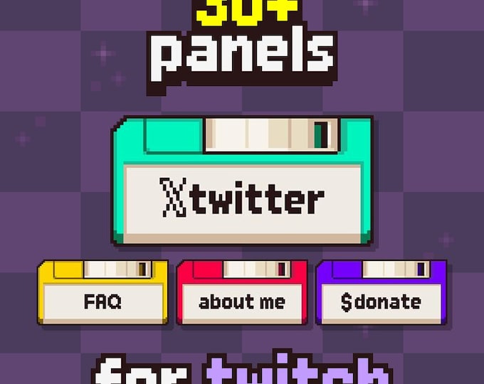 30+ Pixel Art Panels - Twitch Panels for Streamers - Retro Gaming, Old ...