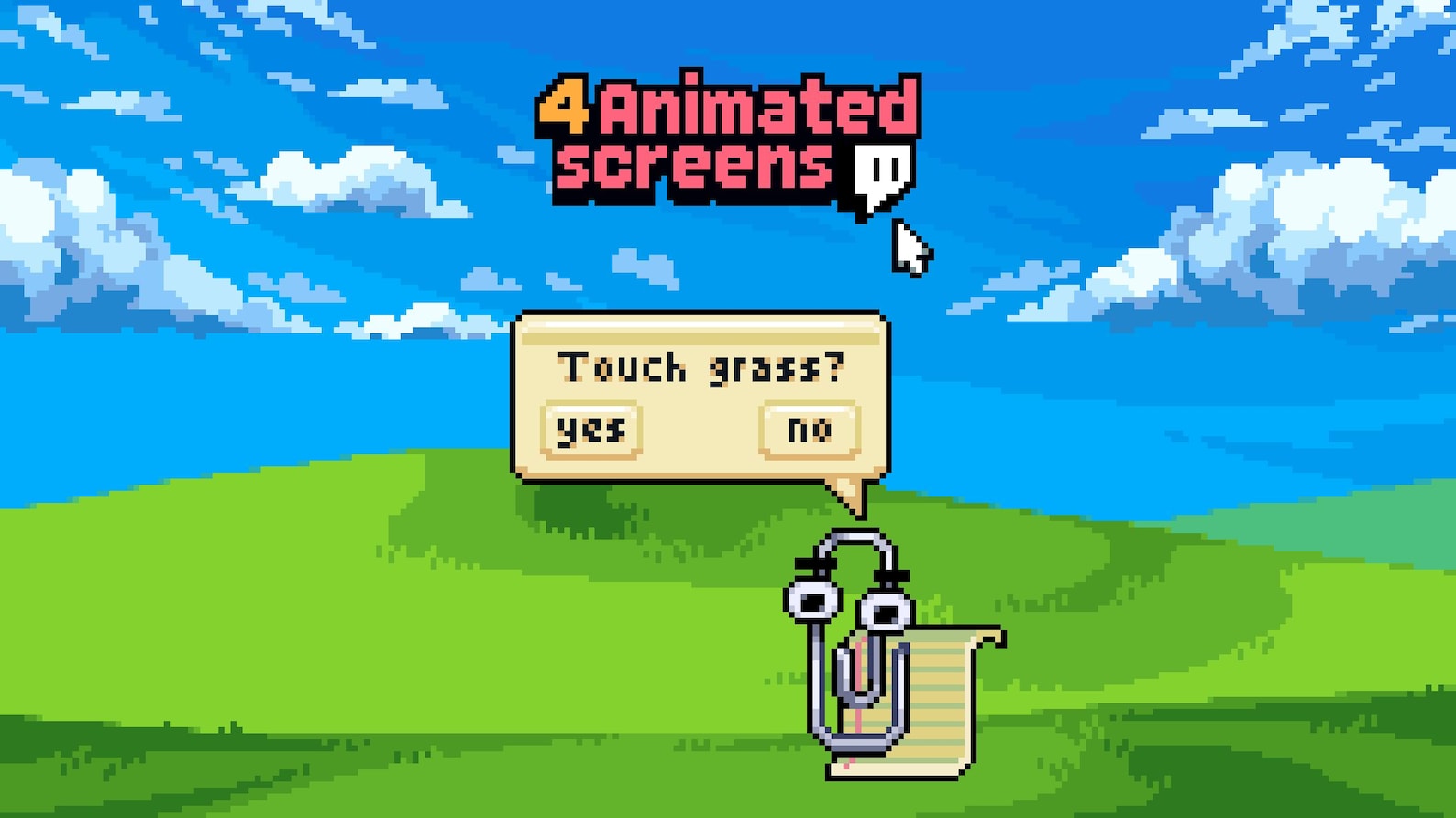 4x Animated Stream Scenens Twitch, Youtube ~ Pixel Art Animation ...