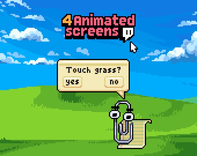 4x Animated Stream Scenens Twitch, Youtube ~ Pixel Art Animation ...