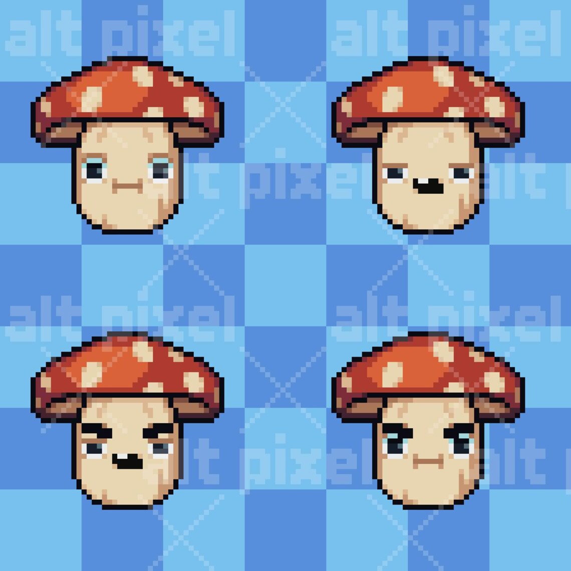PNGTuber - Hongo Pixelado / Kawaii / Twitch / YouTube / Vtuber / Avatar ...