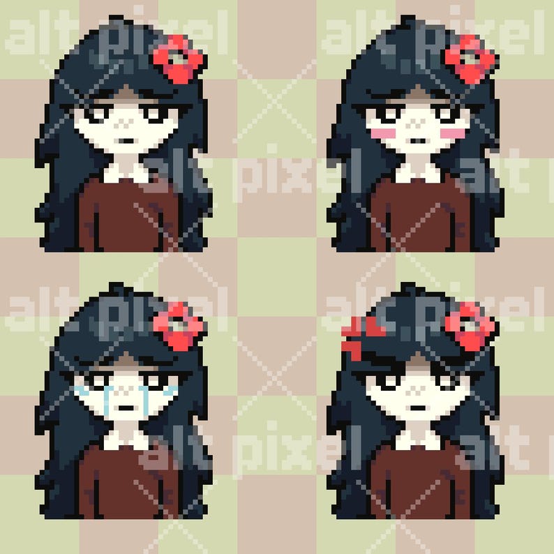 Animated Pixel Vampire Pngtuber Model: Streaming Avatar (veadotube Mini ...