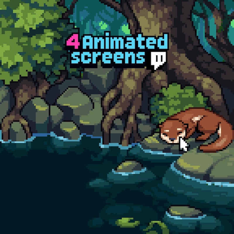 Stream Green Pixel Art - Etsy