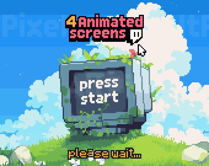 Animated Pixel Art Sunset Screens for Twitch Stream - Etsy Canada