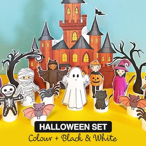 PRINTABLE HALLOWEEN Finger Puppets | PDF Download | Halloween Party ...