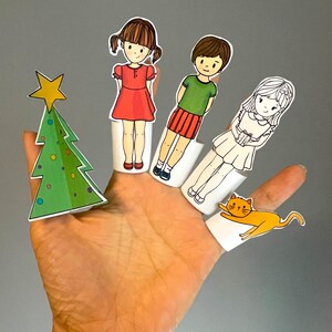 Printable CHRISTMAS EVE SET Pdf Download Christmas Origami Paper House ...