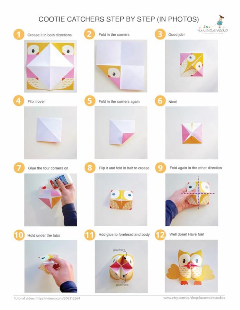 Farm Animals Cootie Catchers | Printable Fortune Tellers (PDF Download ...