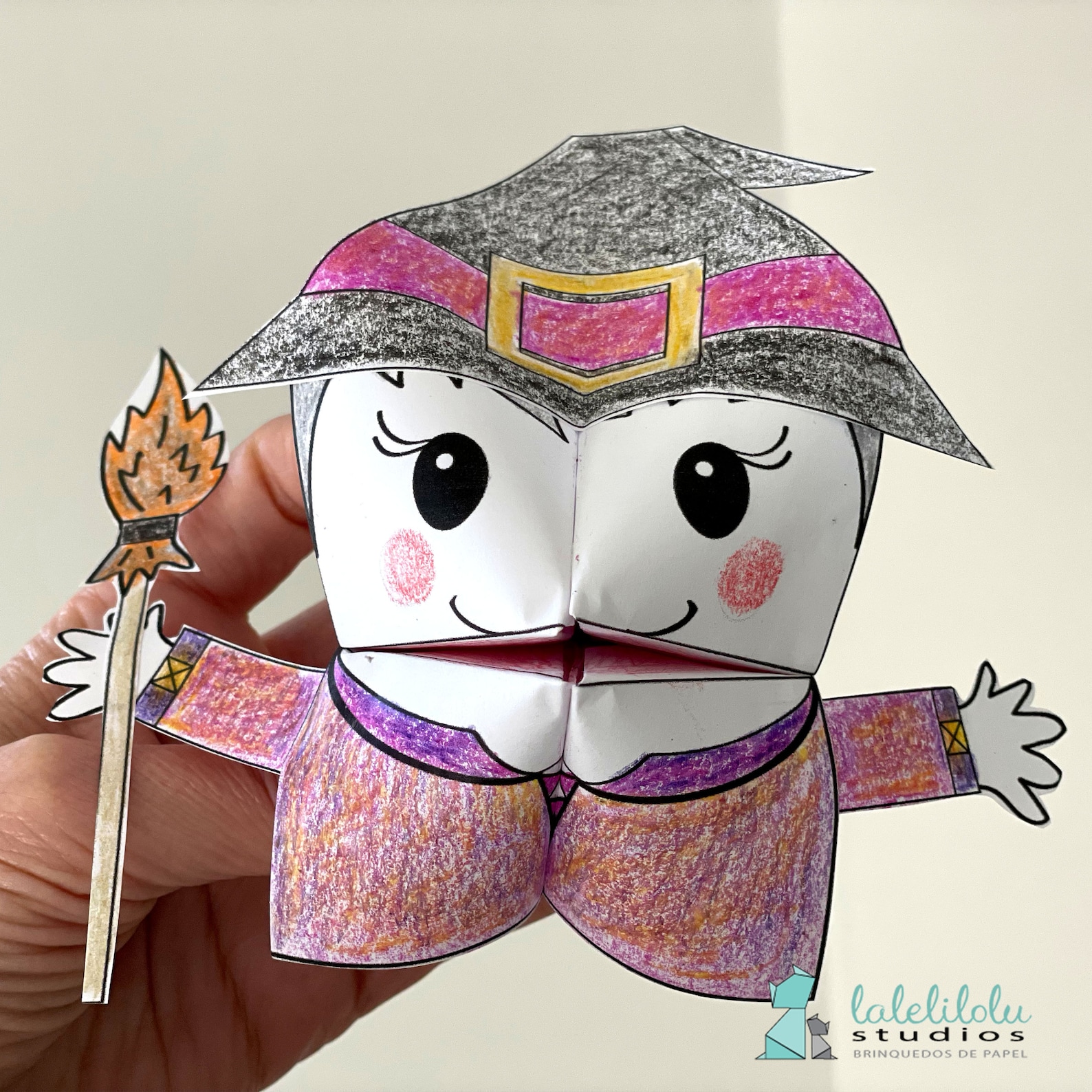 Halloween Cootie Catchers Set | Printable Kids Coloring Craft (PDF) - Etsy
