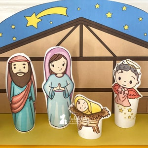 PRINTABLE NATIVITY Set Characters and Finger Puppets | PDF Download ...
