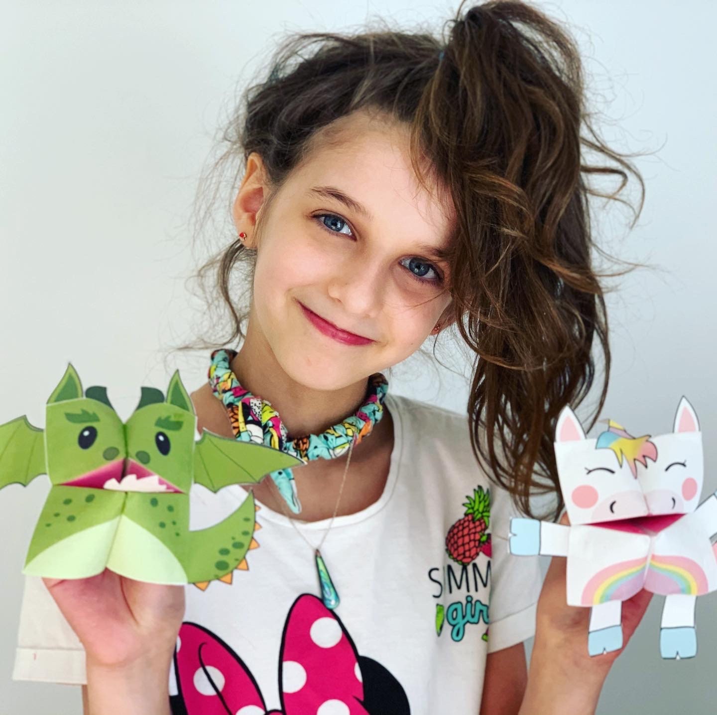 Printable Magic World Cootie Catchers | Dragon, Unicorn, Mermaid (PDF ...