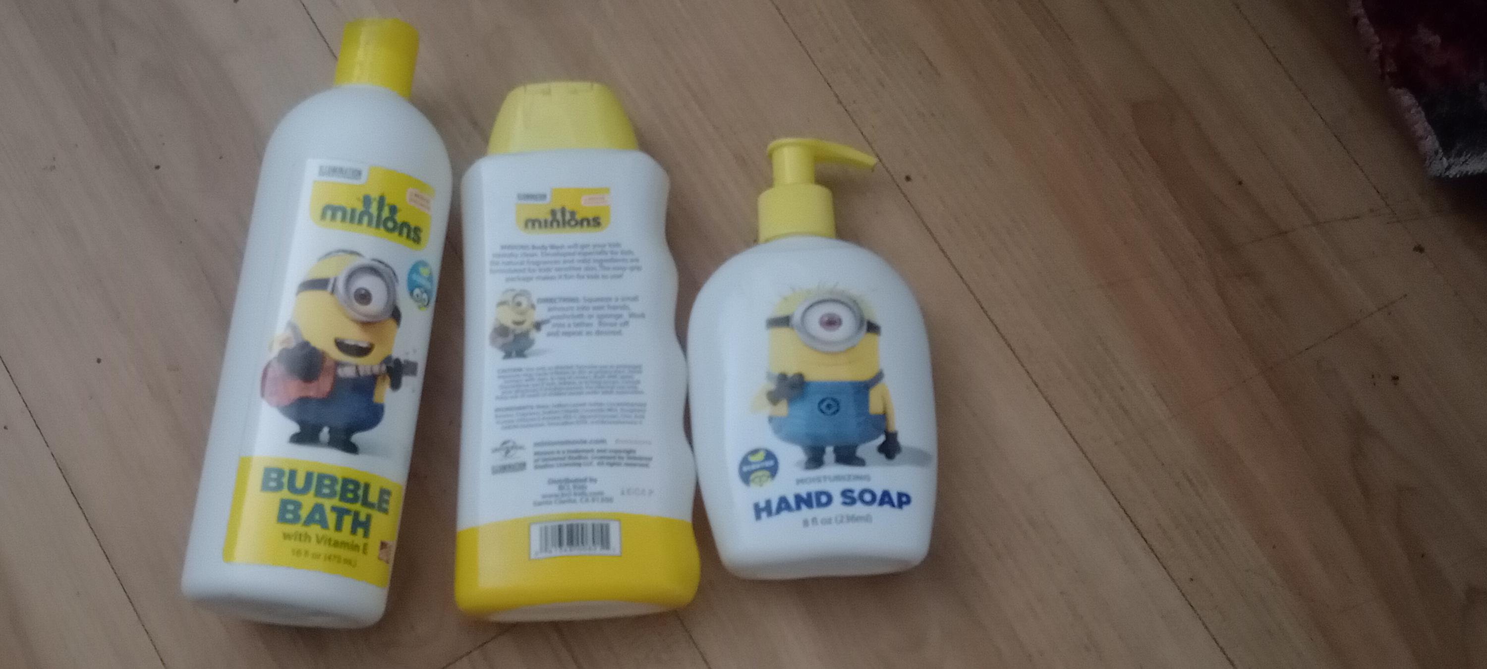 Minions Banana Body Wash, Hand Wash & Shampoo Trio – Licensed Kids Bath ...