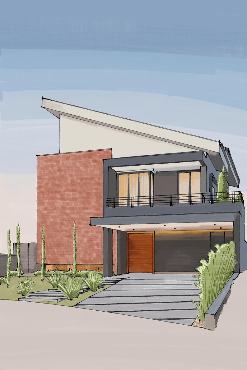 Personalized Hand-drawn House & Interior Portraits | Custom ...