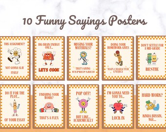 Sarcastic Funny Classroom Posters, Middle School Teacher Posters, High ...