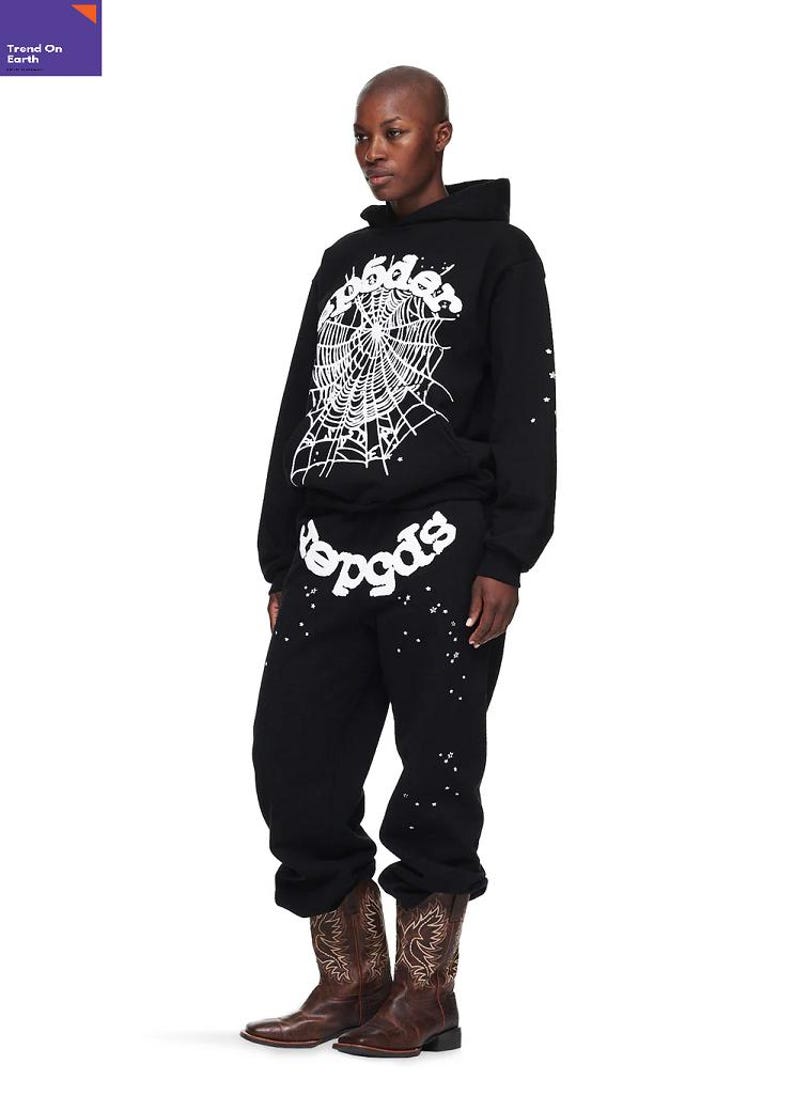 Vintage Spider OG Web Black Unisex Tracksuit - Hoodie Sweatpants - Etsy