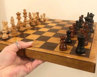 Rustic Chess Board | Etsy