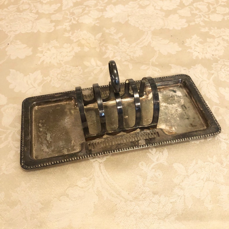 Antique I F S England Silver Toast Rack Toast Holder With - Etsy