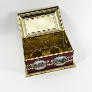 Antique Germany Tin Jewelry Box Made by Linette Bright Tin With Horses ...