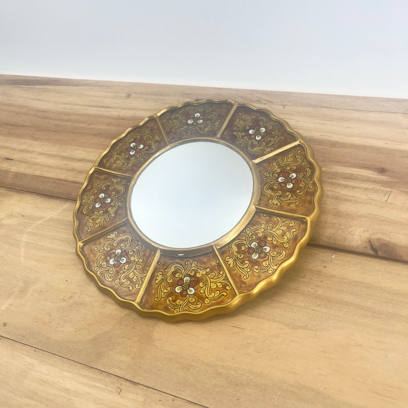 Brass Round Mirror - Etsy