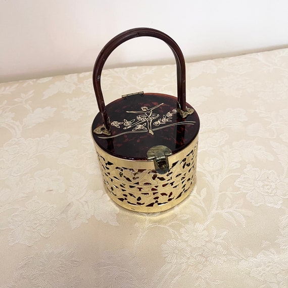 Antique Brass Body With Plastic Top And Engraved Gold… - Gem