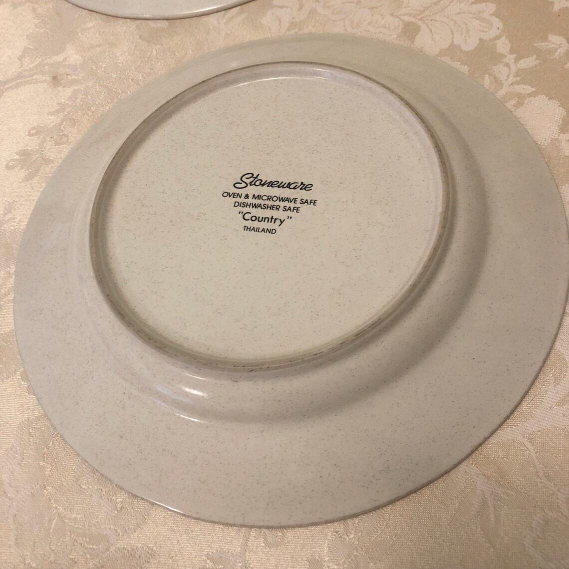Vintage Country Home Kitchen Dinner Set Stoneware Dinner Plates Country ...