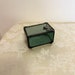 Frog Green Glass Trinket Box With Frog on Top to Hold Small - Etsy