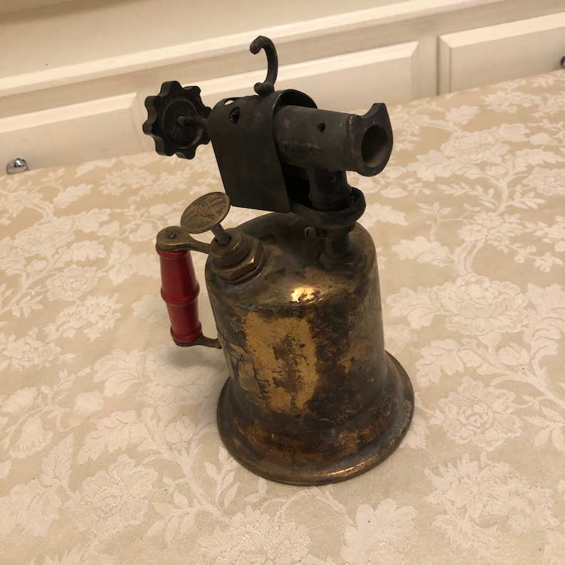 Antique Hand Torch Aged Metal With Original Top Fittings One - Etsy