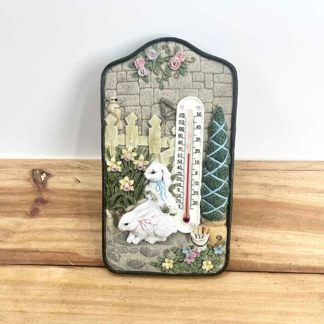 Vintage Garden Thermometer Wall Decor Thermometer Made in the USA in ...