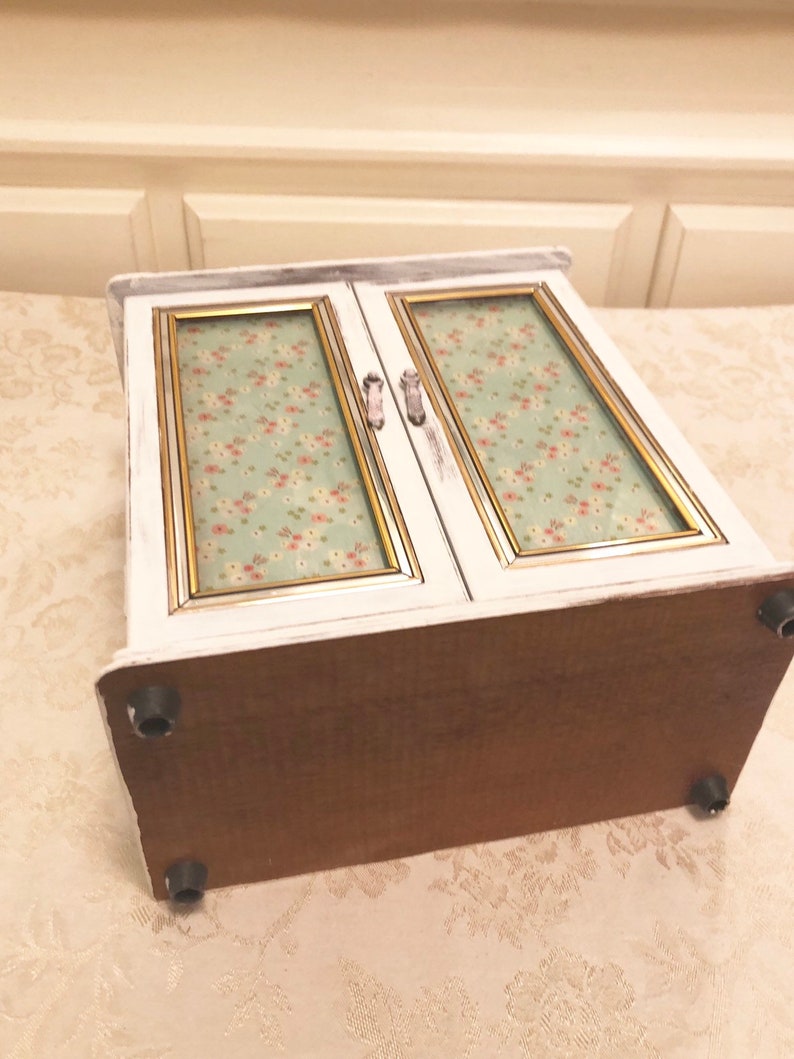 Distressed Jewelry Box Handmade Antiqued off White Jewelry Box - Etsy