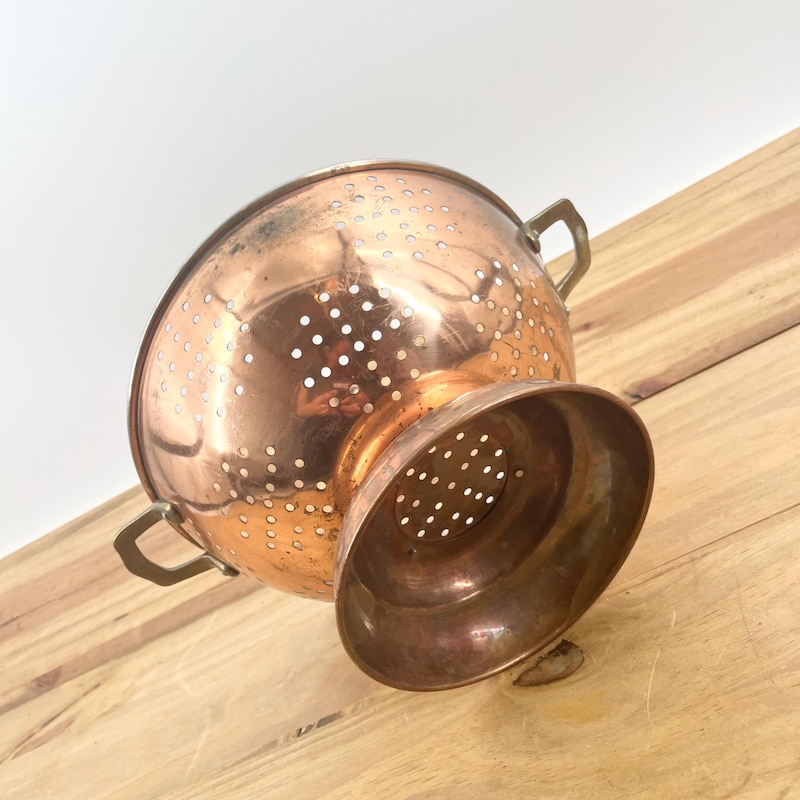 Copper Colander - Etsy