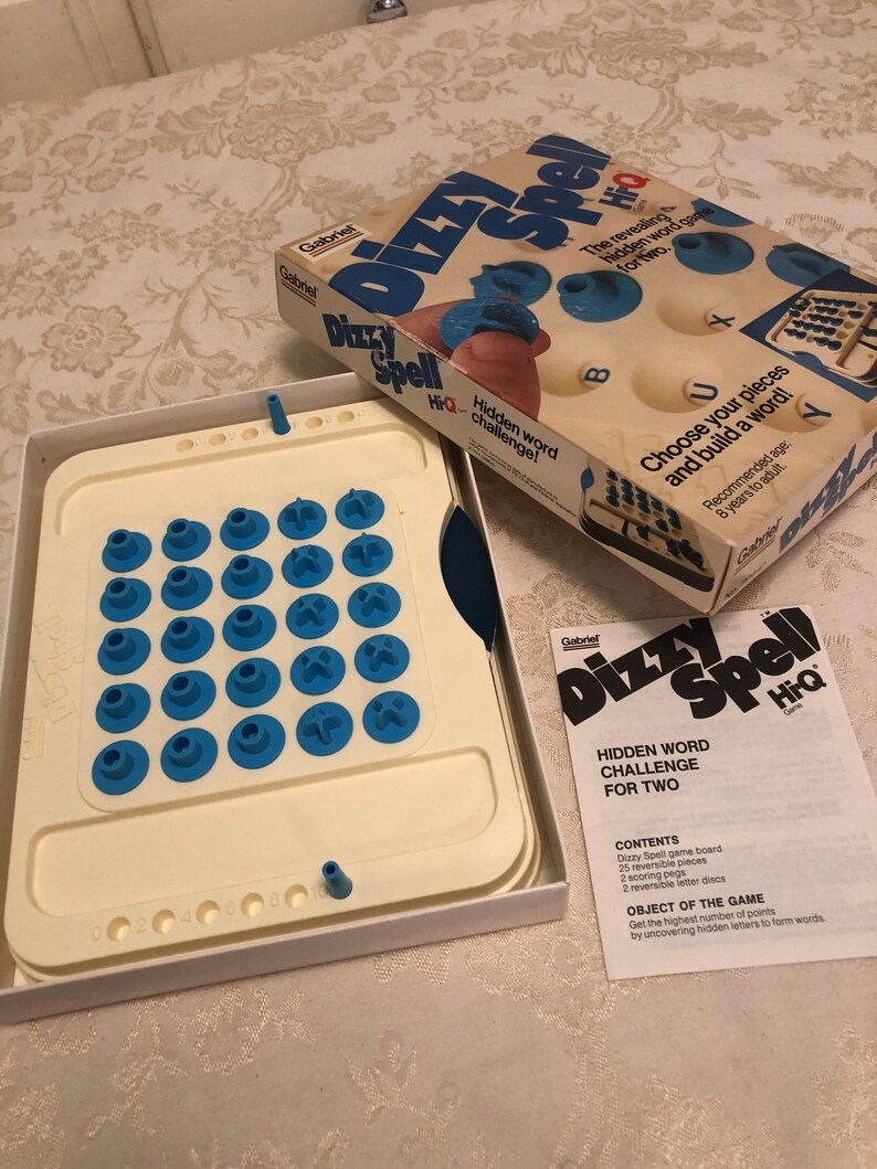 Vintage 70s Dizzy Spell Hi-q Game the Revealing Hidden Word - Etsy