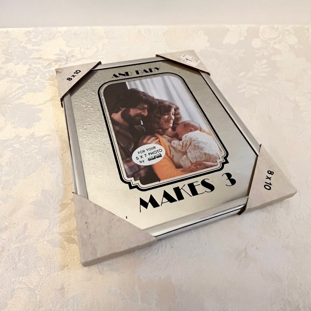 70s Baby Photo Glass High Quality Photo Frame Vintage Mirror Reflecting ...