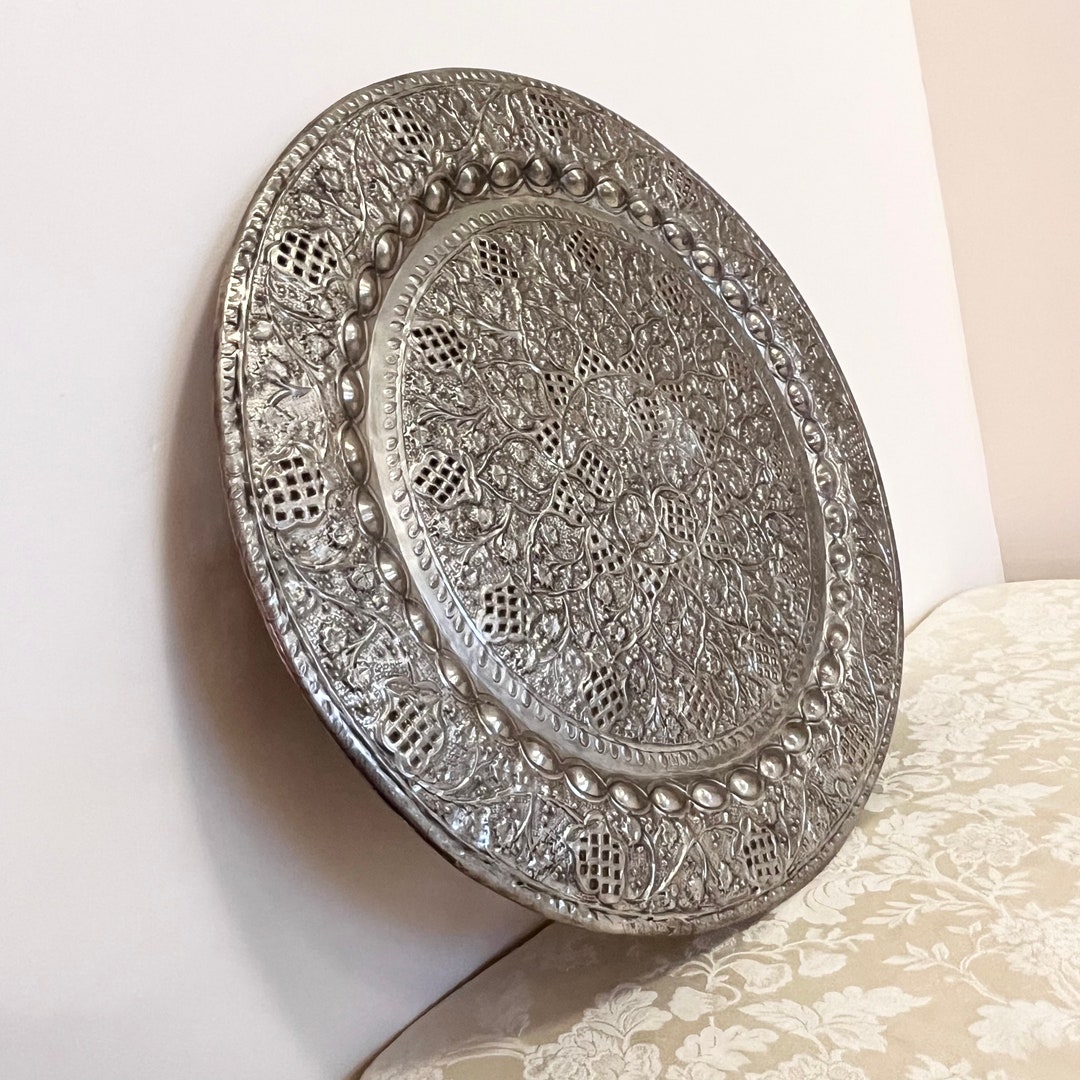 Large Wall Tray Gong Wall Decor Hanging Wall Basket Large Flat Tray ...