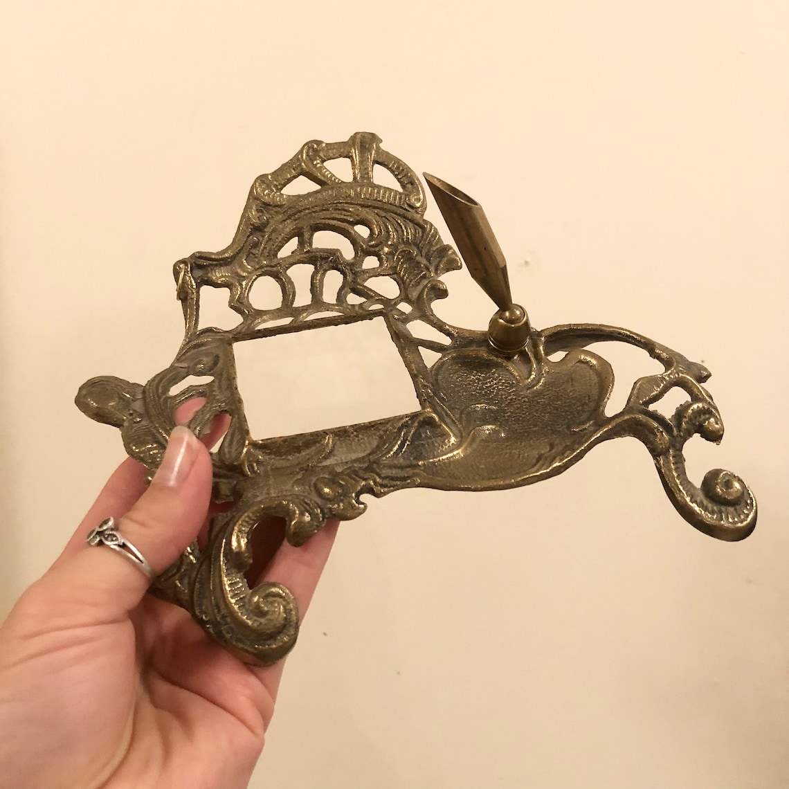 Unique Brass Pen and Ink Stand Desk Decor Brass Pen Set Desk - Etsy