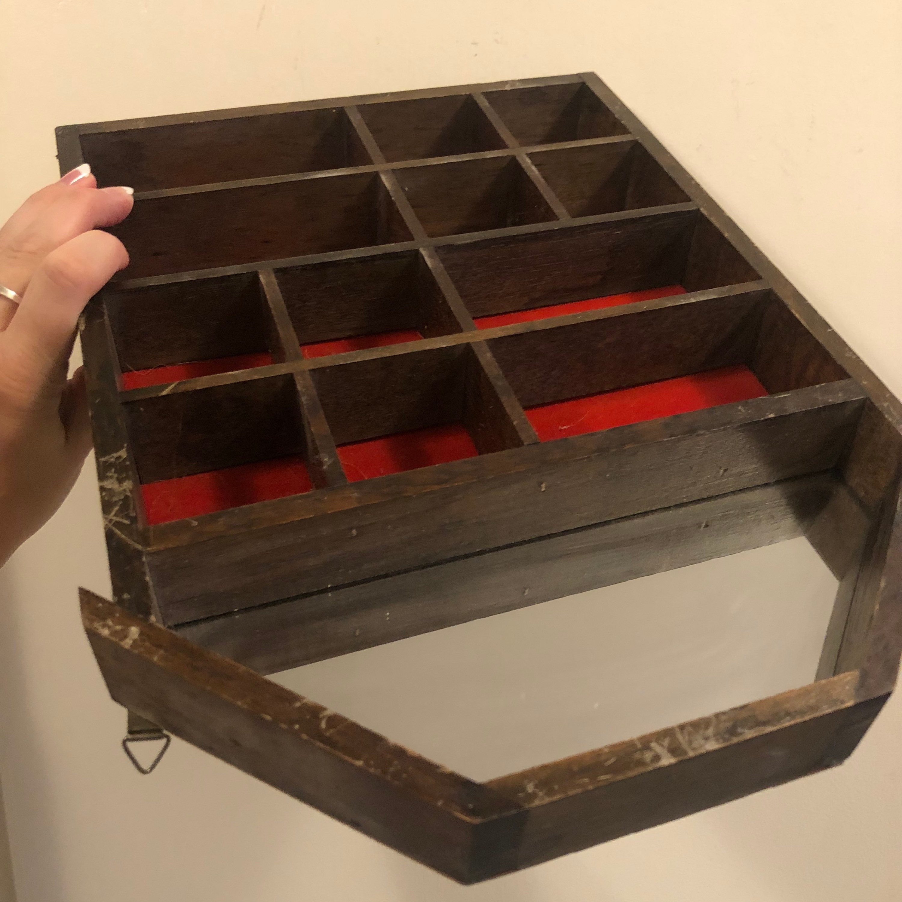 My Collection Mid Century Wooden Shadow Box Storage Organization Space ...