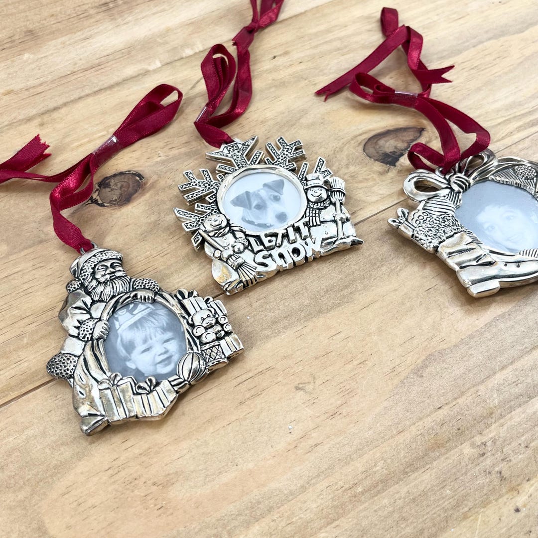 Small Silver Mini Frames Mini Silver Frames Set of 3 Hanging Decor Small Family Tree Frames ...