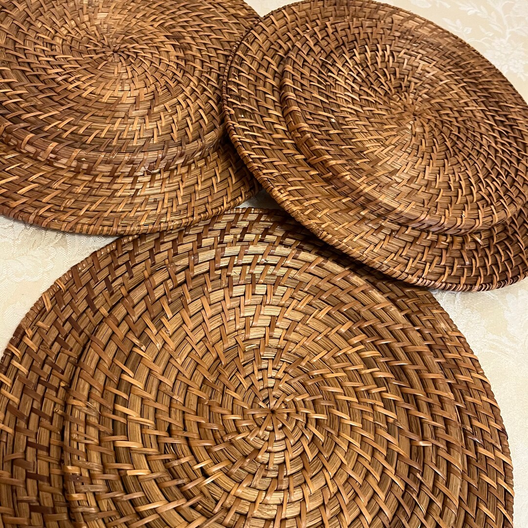 3 Large Wall Basket Wall Decor Hanging Wall Basket Large Flat Basket ...