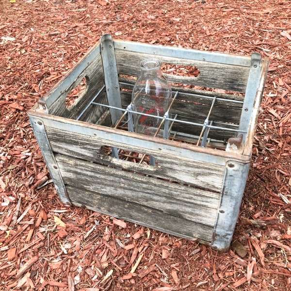 Antique Iron and Wooden Crates - Etsy