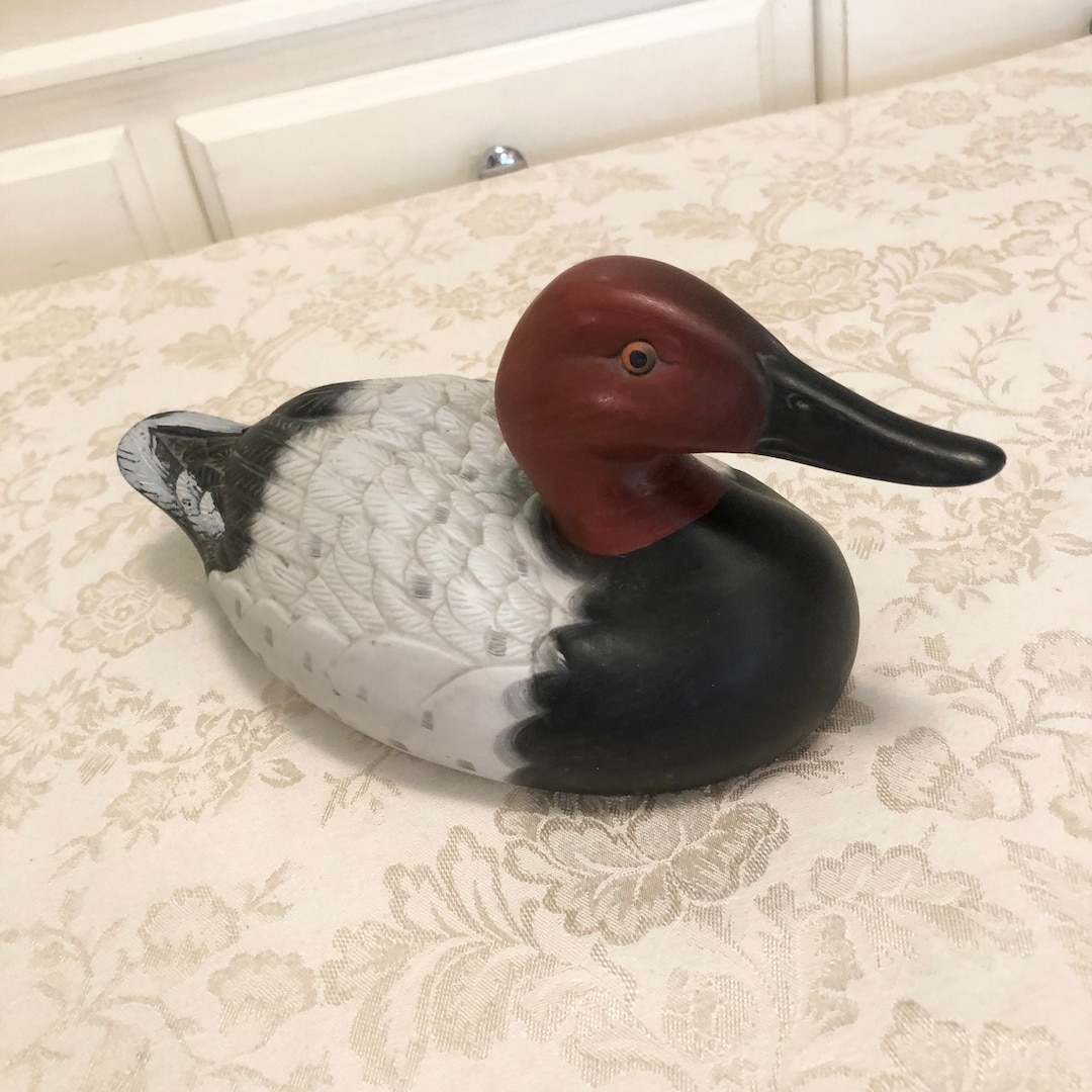 Vintage Solid Clay Duck Pottery or Ceramic Clay Vintage Mallard Duck ...