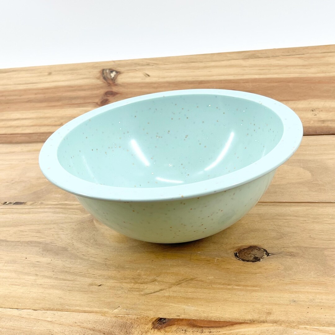 Vintage Turquoise Melamine With Golden Speckles Serving Bowl Melmac ...