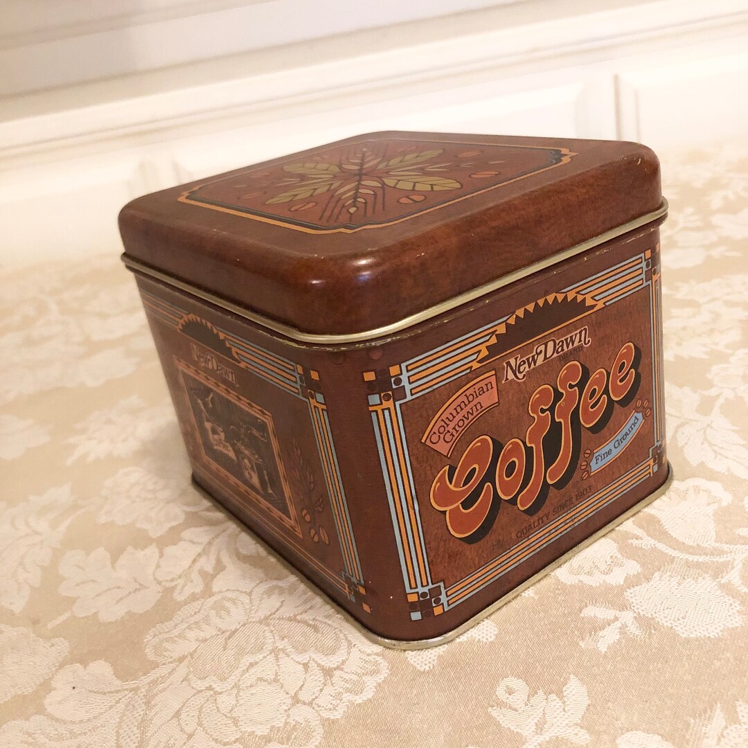 Antique Coffee Tin Homestyle Food Tin Cheinco Housewares Burlington NJ ...