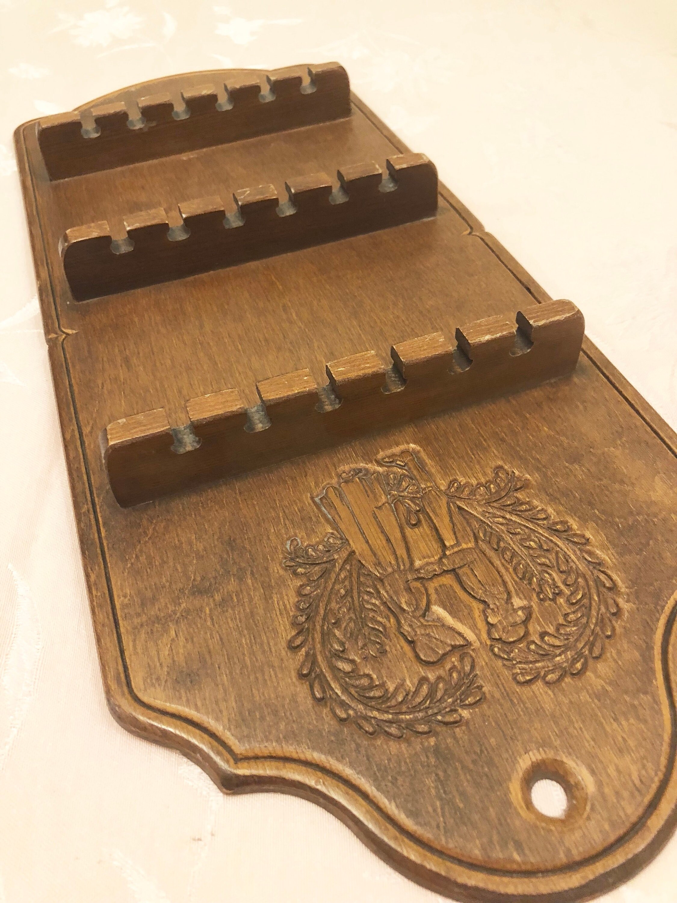 60s Spoon Collection Shelf Display Unique Rack Holds 18 Spoons | Etsy