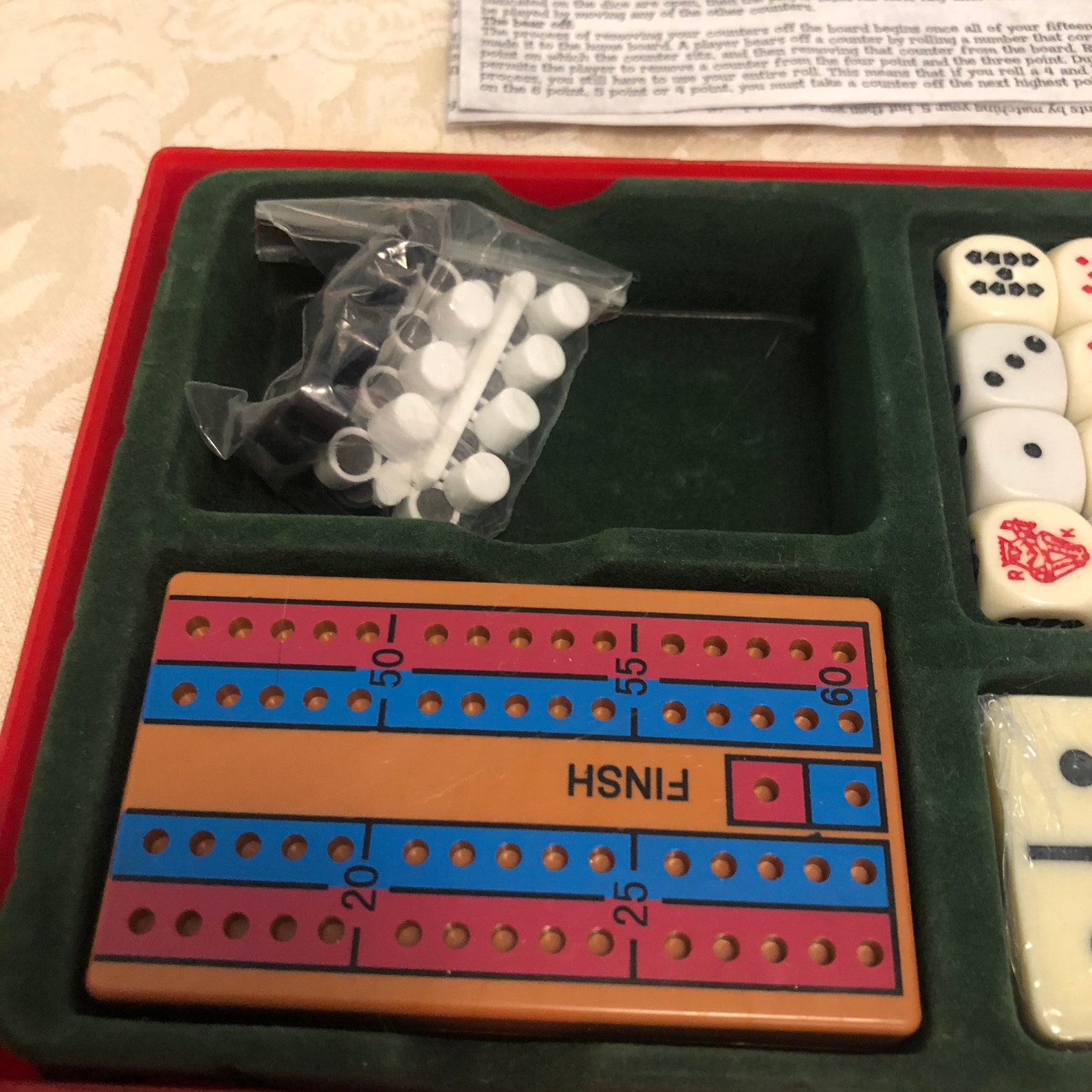 Compact Multi Game Board Backgammon Chess Checkers Cribbage - Etsy