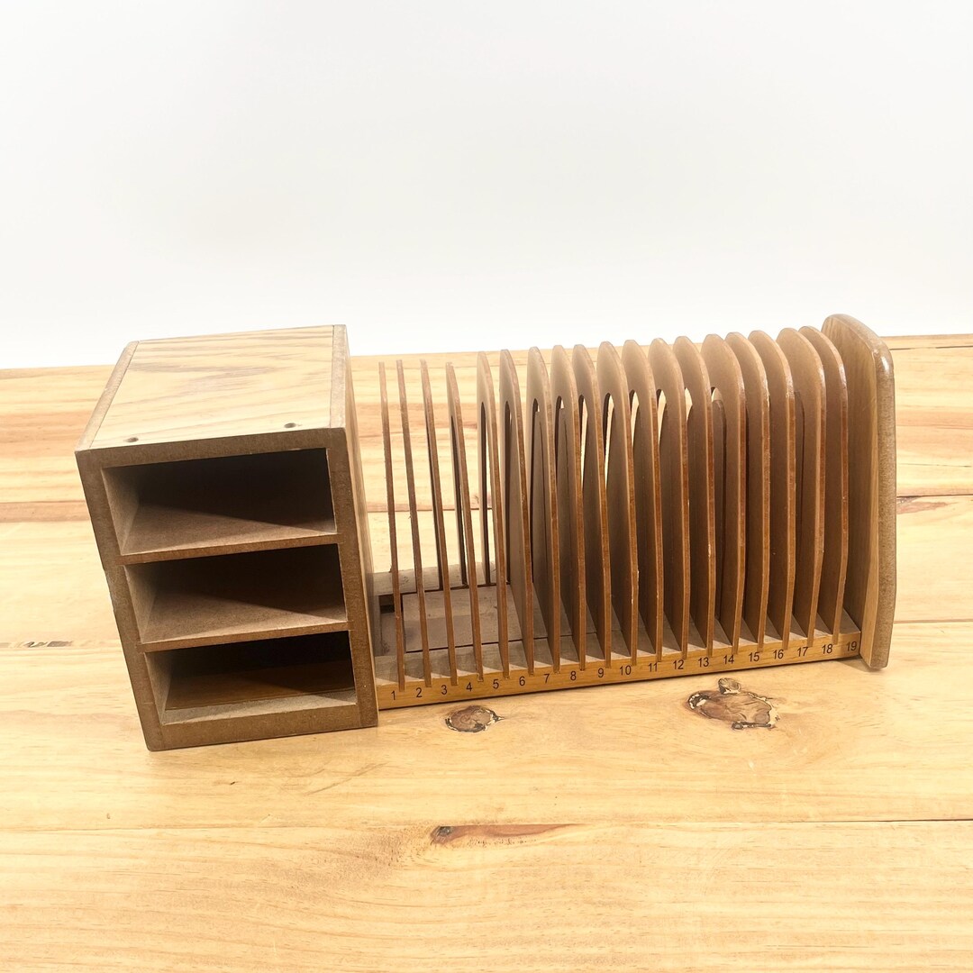 70s Wooden Record Display Holds 32 Records on Display Next to Your ...