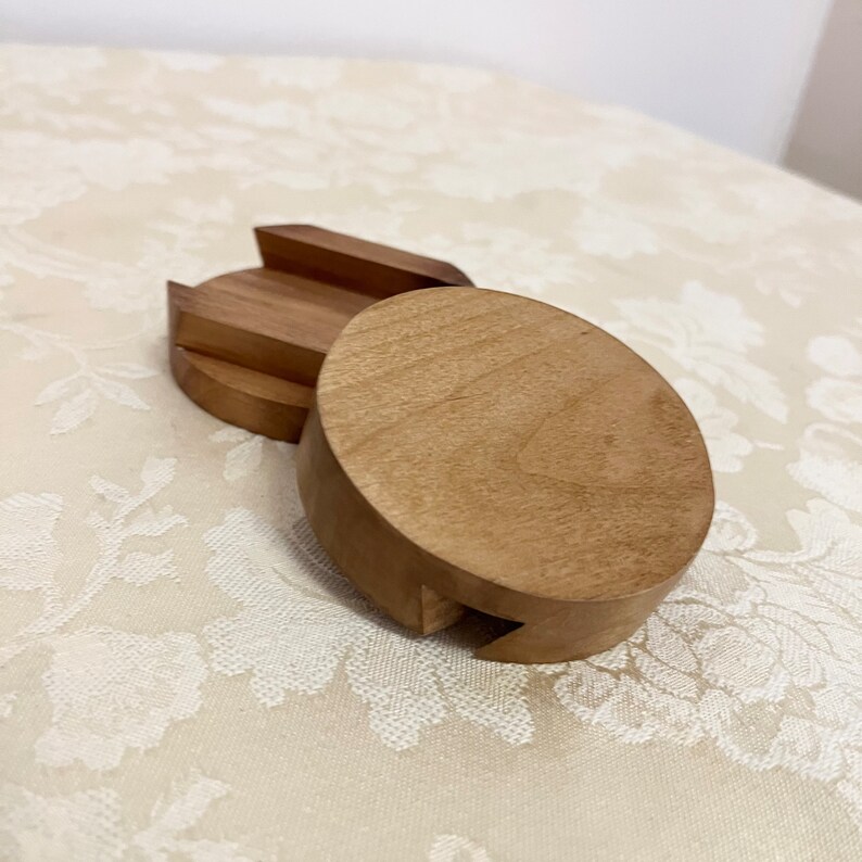 Small Wooden Chest Inside Storage Box Ring Box Puzzle Box With Hidden ...