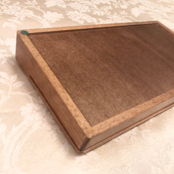 Mens Countertop Vanity Valet Tray Wood Bathroom Decor… - Gem