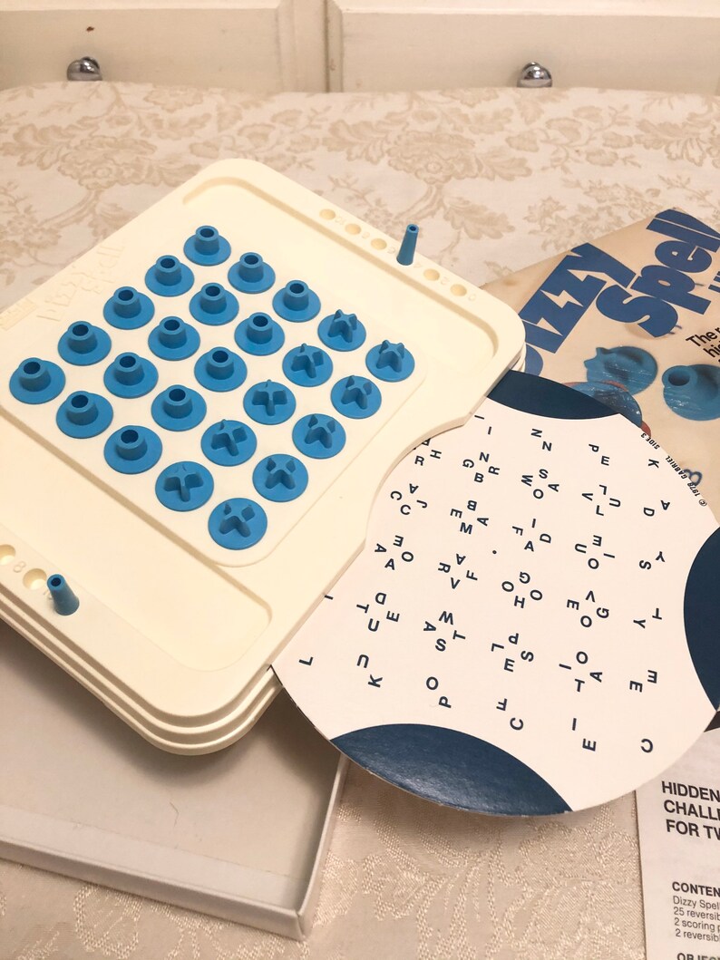 Vintage 70s Dizzy Spell Hi-q Game the Revealing Hidden Word - Etsy